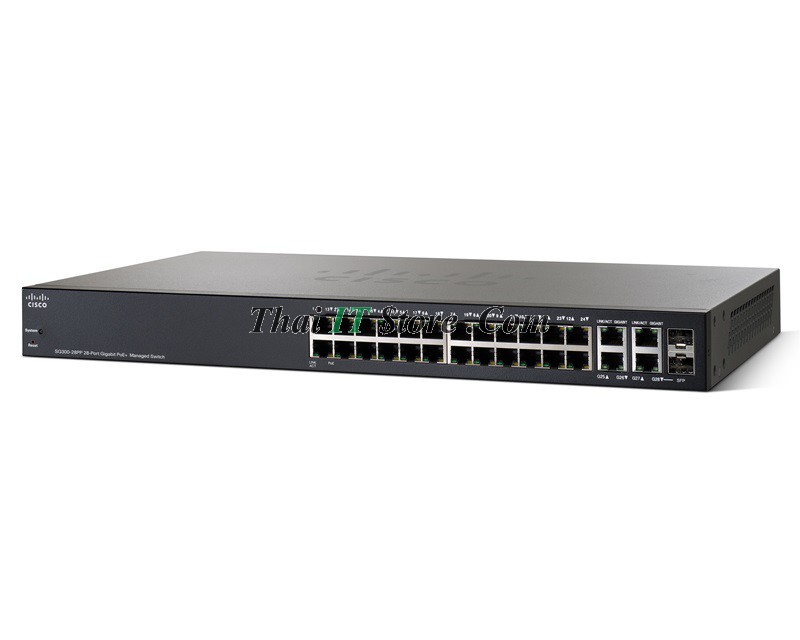 [SG300-28PP-K9-EU] Cisco ราคา SG300-28PP 24 Port 10/100/1000 PoE+ 180W ...